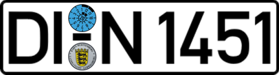 Alte DIN-Kennzeichen 1451 kaufen – Online klassische DIN-Schilder bestellen